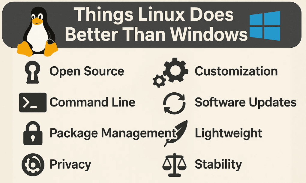 7 Things Linux Does Better Than Windows - Digital Tech & Productivity Tips