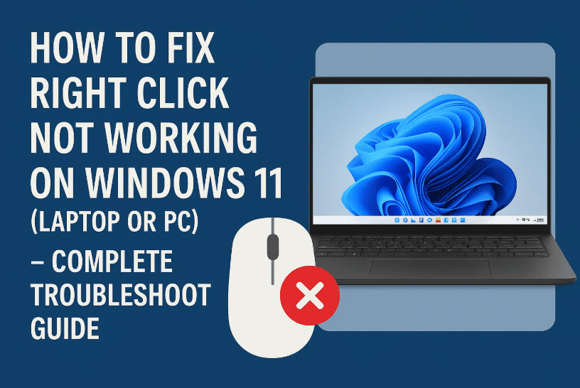 How to Fix Right Click Not Working on Windows 11 (Laptop or PC) – Complete Troubleshooting Guide ...