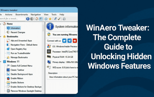 🎨 WinAero Tweaker: The Complete Guide to Unlocking Hidden Windows Features - Digital Tech ...